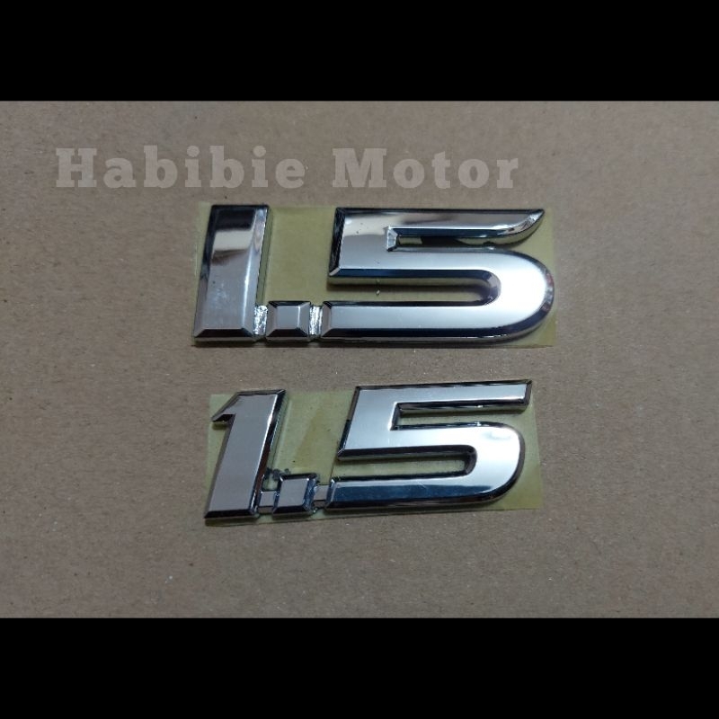 Jual EMBLEM LOGO ANGKA 1.5 Dengan 2 Varian Ukuran Original | Shopee ...