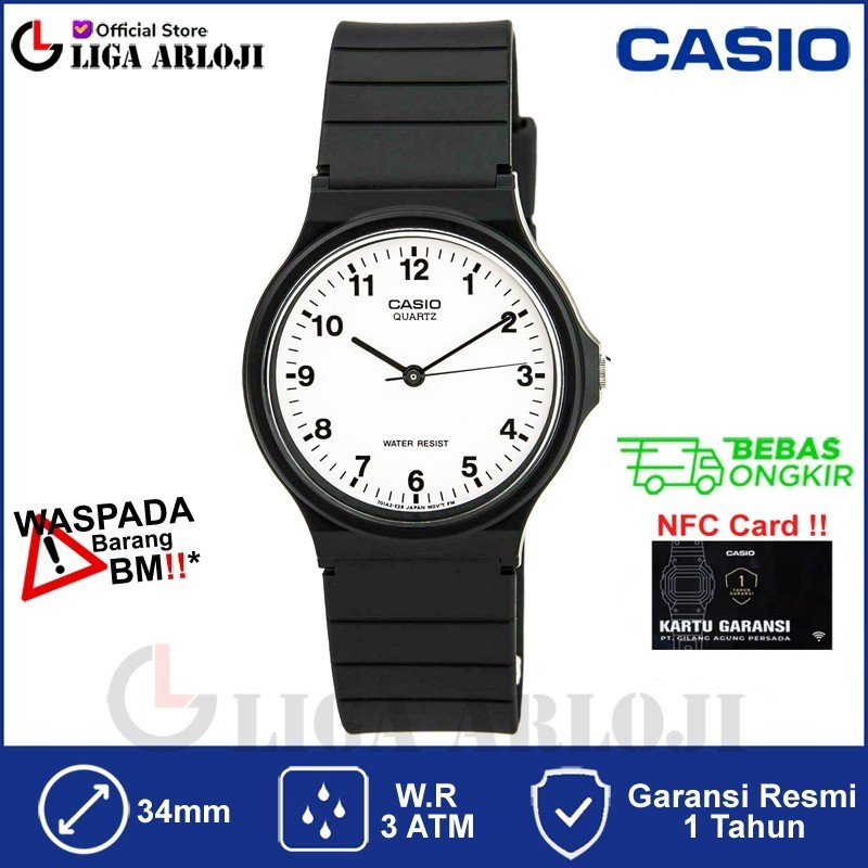 Jual CASIO MQ-24-7BLDF-Jam Tangan Wanita Analog Original-Garansi Resmi ...