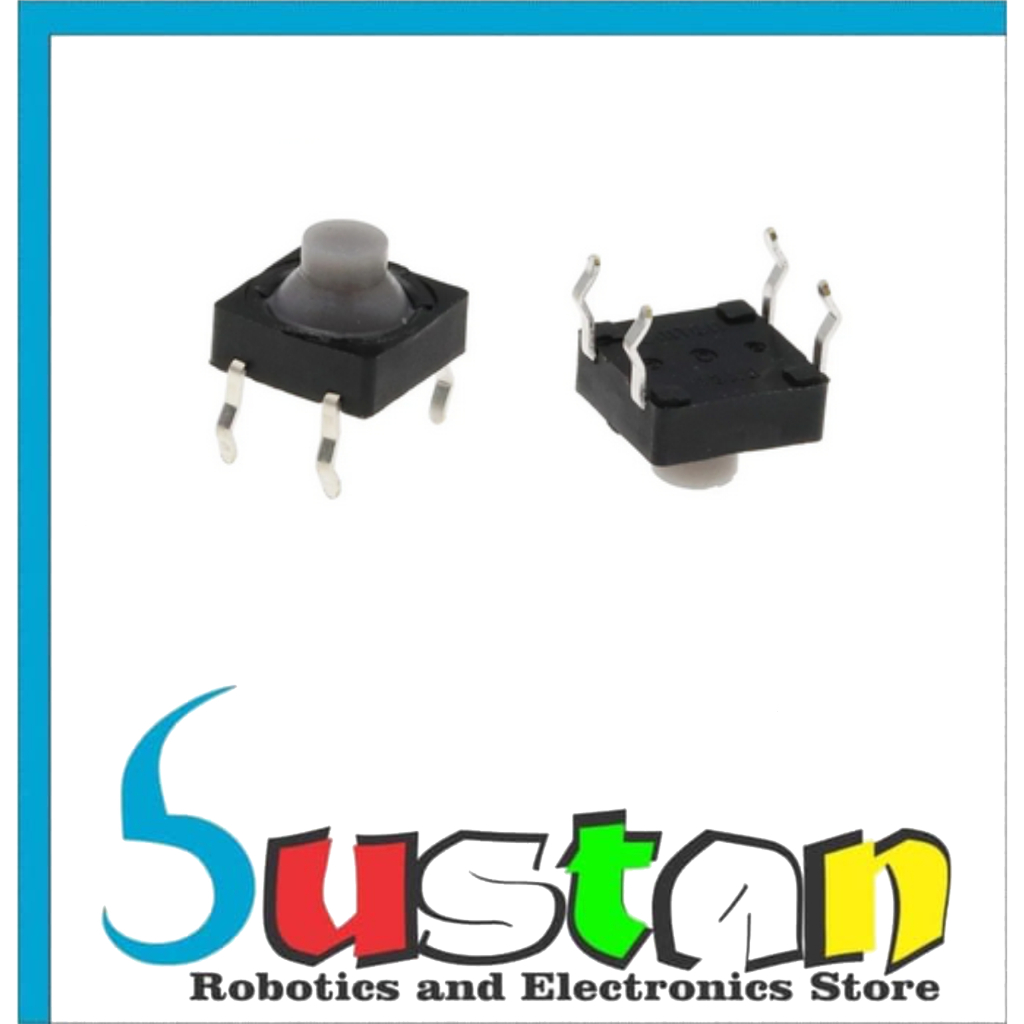 Jual SILENT PUSH BUTTON 4P 4PIN 4 PIN 8X8X5MM SILICONE RUBBER KARET ...