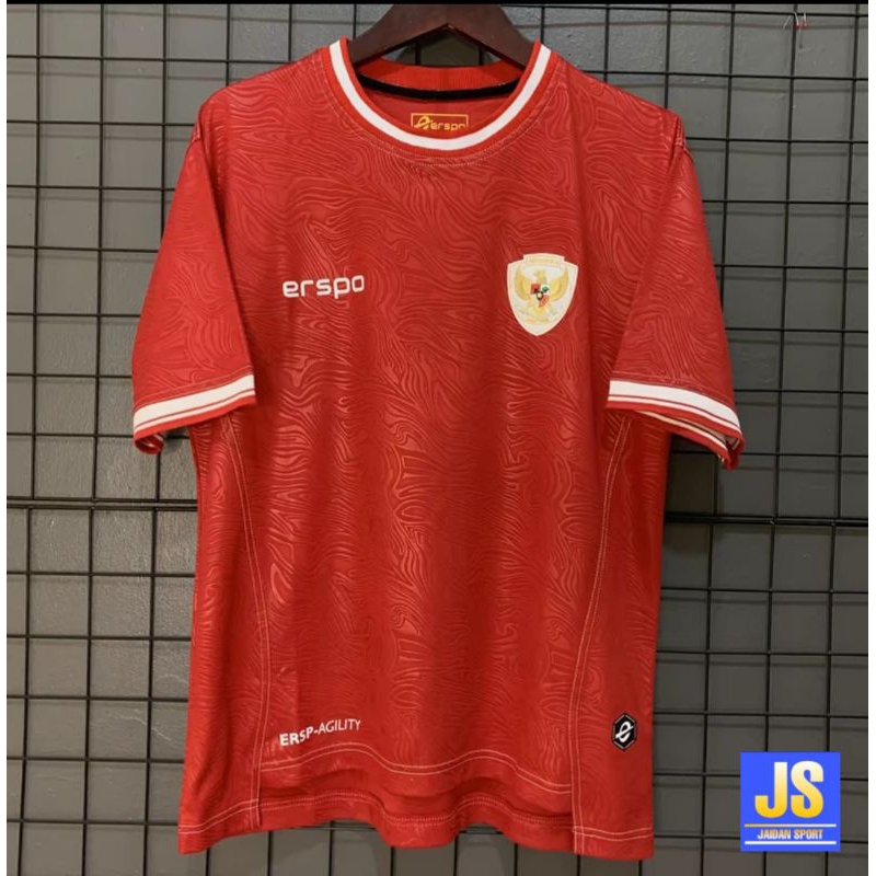Jual jersey timnas indonesia ERSPO warna merah logo garuda timbul ...