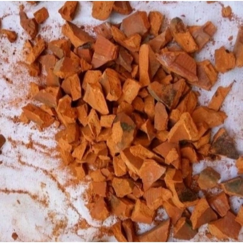 Jual Pecahan Genteng Merah Untuk Aquascape Dan Media Tanam Netto 1kg ...