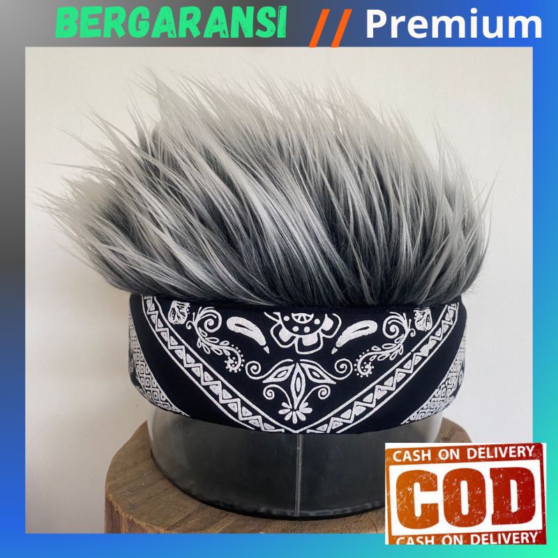 Jual bandana rambut palsu premium bergaransi rambut palsu pria | Shopee ...