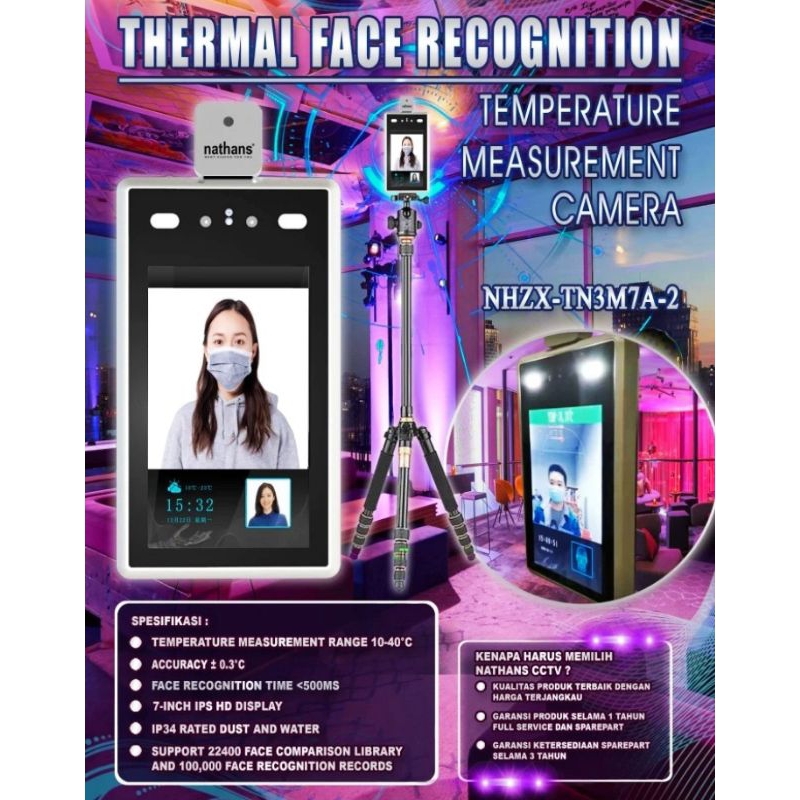 Jual NATHAN Nhzx TN3M7A2 (Kamera thermal, Face recognition) | Shopee Indonesia