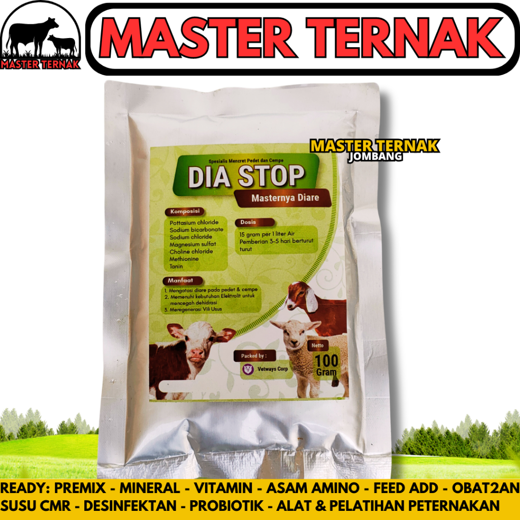 Jual DIA STOP 100 GRAM - Obat Mencret Kambing - Obat Mencret Sapi ...