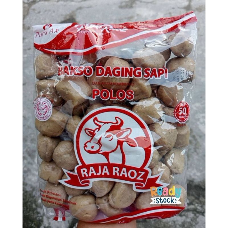 Jual BAKSO DAGING SAPI POLOS RAJA RAOZ ISI 50 PCS / BAKSO RAJA RAOS 50 BUTIR 700 GRAM / FROZEN ...