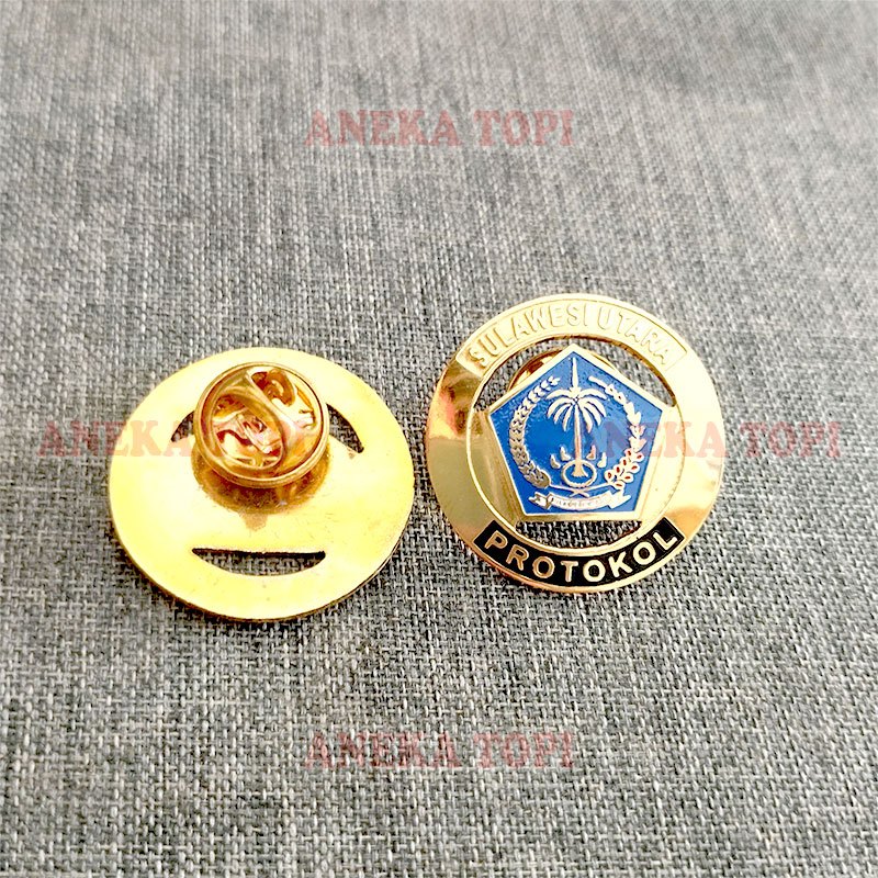 Jual Pin Protokol Sulawesi Utara Lencana Pin Protokol Daerah Model ...