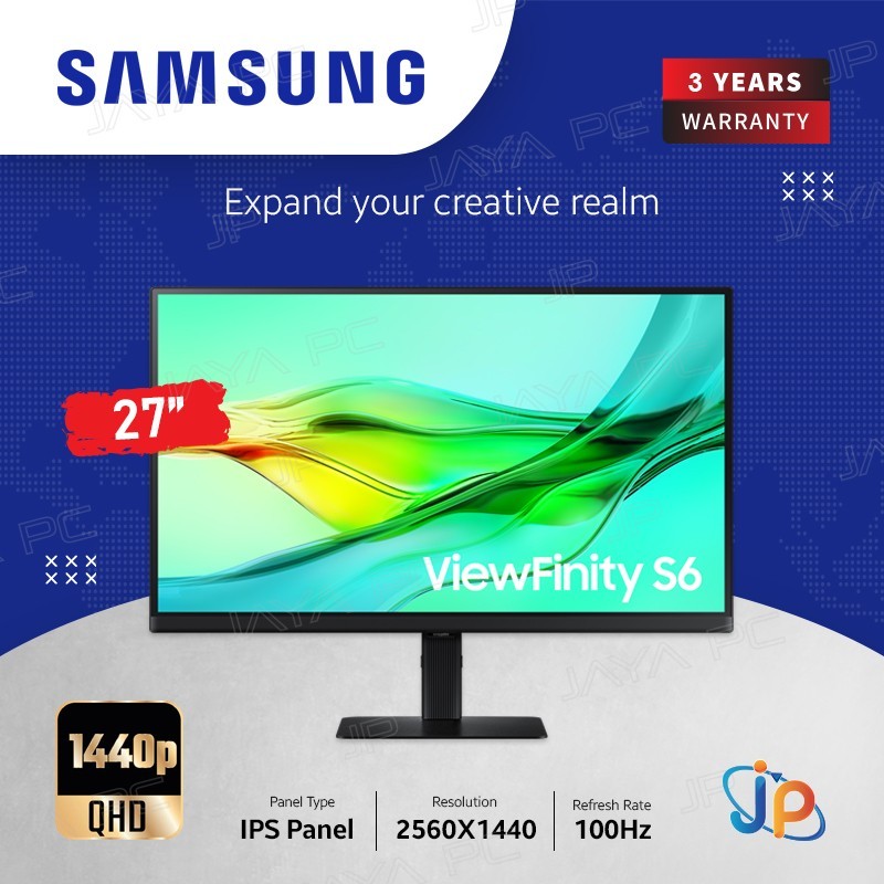 Jual Monitor Samsung LED IPS ViewFinity S6 S27D604 - QHD 27" Inch ...