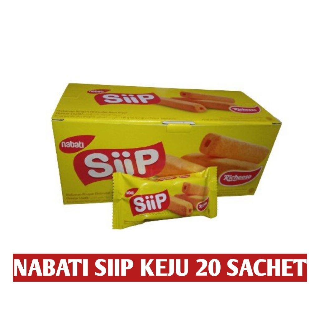 Jual Nabati Siip Snack 80gr Box isi 20PCS Keju Flavour/Makanan ringan ...