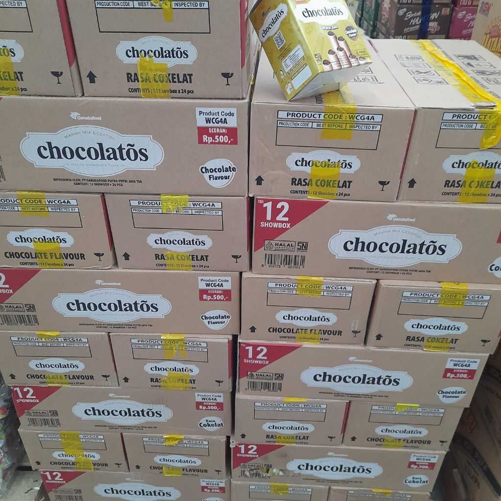 Jual Chocolatos Varian Kemasan 1 dus isi 12 box eceran 500 | Shopee ...