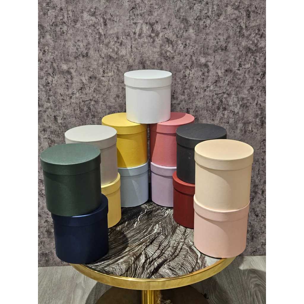 Jual Round Box / Diameter 30 CM Tinggi 18 CM / Kotak Box / Bloom Box ...