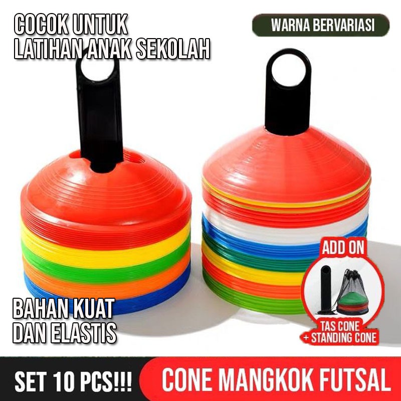 Jual BBAK PAKET 10 PCS Cone Mangkuk Kun Mangkok Marker Sport Cones ...