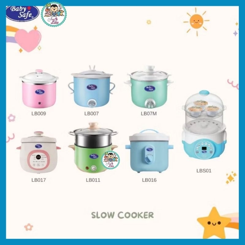Jual BABY SAFE Slow Cooker LB007 ( BIRU ) / LB008 ( HIJAU ) / LB009 ...