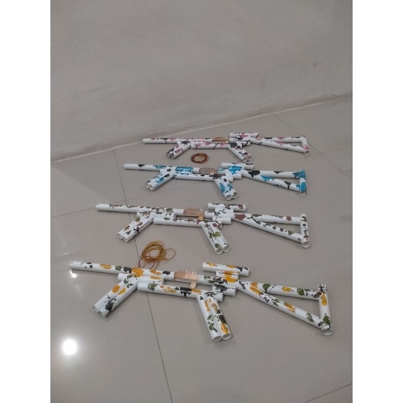 Jual Mainan Tembakan Paralon / Mainan tembak PVC Peluru Karet Rubber ...
