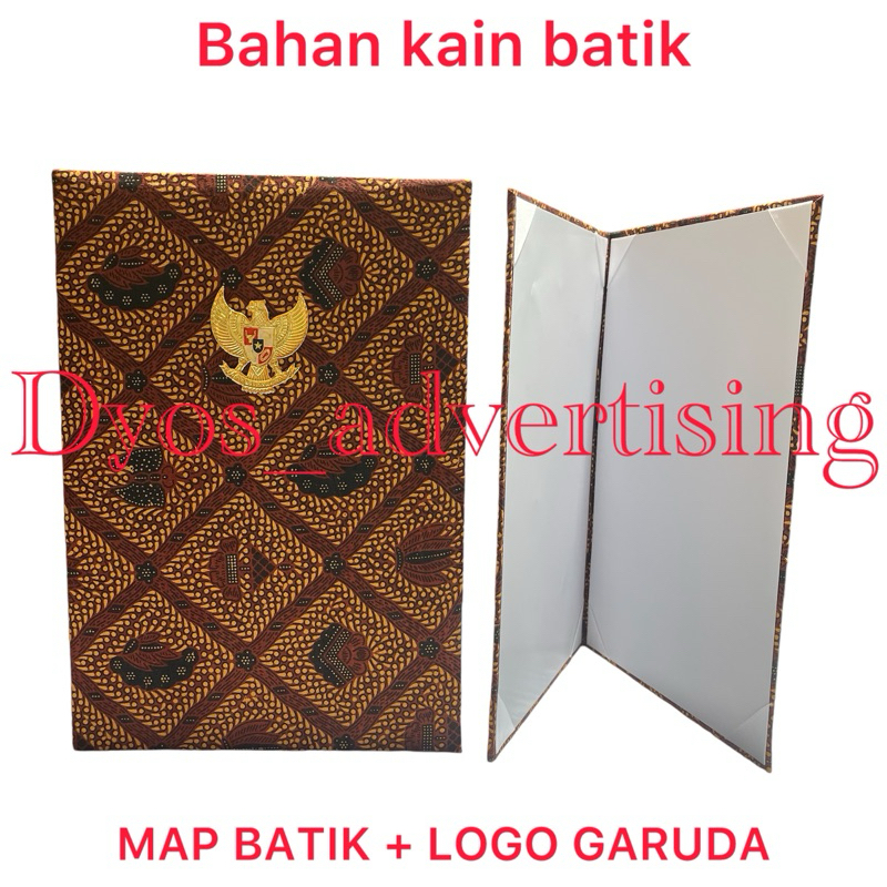 Jual Map batik map upacara map kantor pakai logo (coating garuda ...