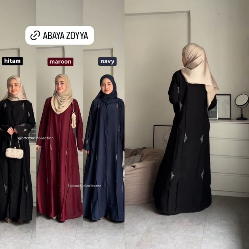 Jual RECOMENDED ABAYA ZOYYA by Baabud.collection abaya outer abaya ...
