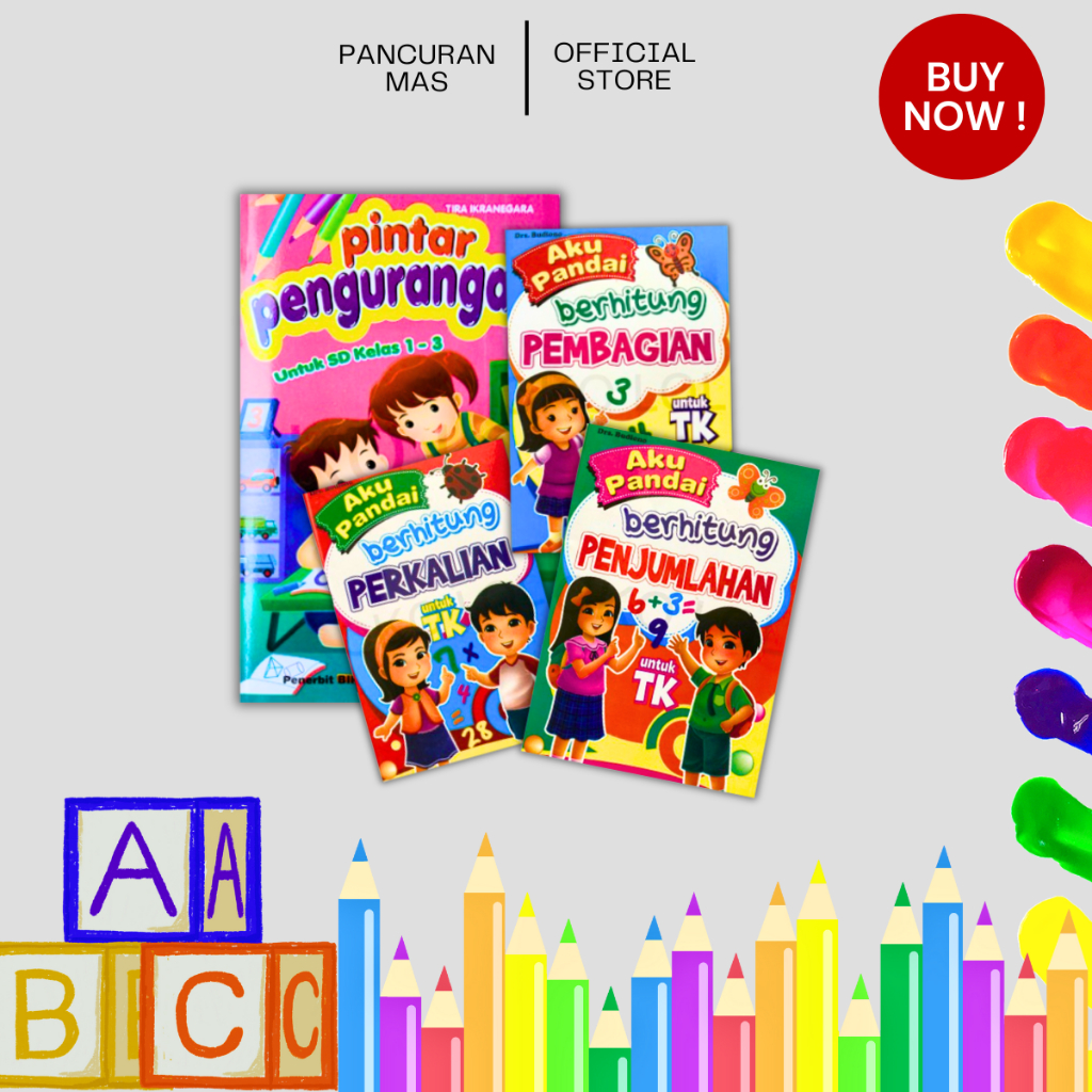 Jual Buku Latihan Berhitung Penjumlahan Perkalian Pengurangan ...