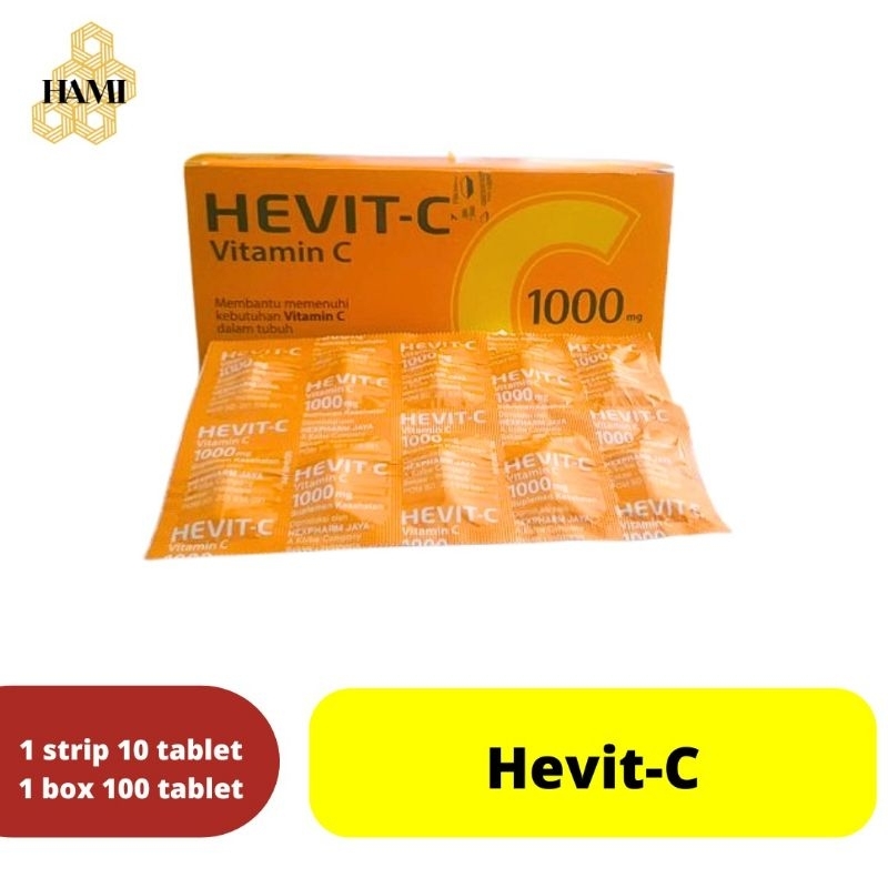Jual Hevit - C 1000 Iu Kaplet Strip 10 Kaplet - Multivitamin Vitamin C ...