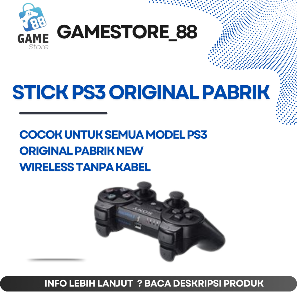 Jual STICK PS3 ORIGINAL PABRIK PREMIUM TERSEDIA VARIAN WARNA | Shopee Indonesia