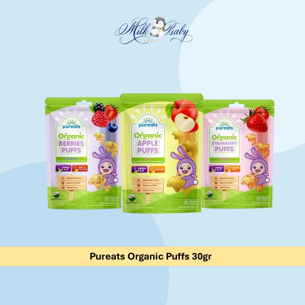 Jual Pureats Organic Puffs 30gr - Snack Bayi | Shopee Indonesia