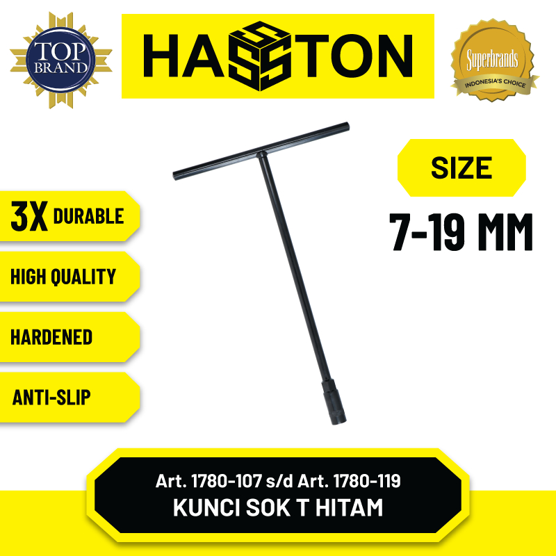 Jual Hasston Kunci Sok T Chrome / Socket Wrench-T (1780) | Shopee Indonesia