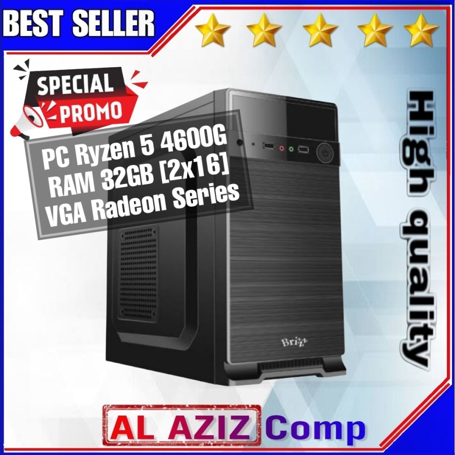 Jual PC Gaming AMD Ryzen 5 4600G Radeon Vega Graphics RAM 32gb SSD 256gb Wi Fi | Shopee Indonesia