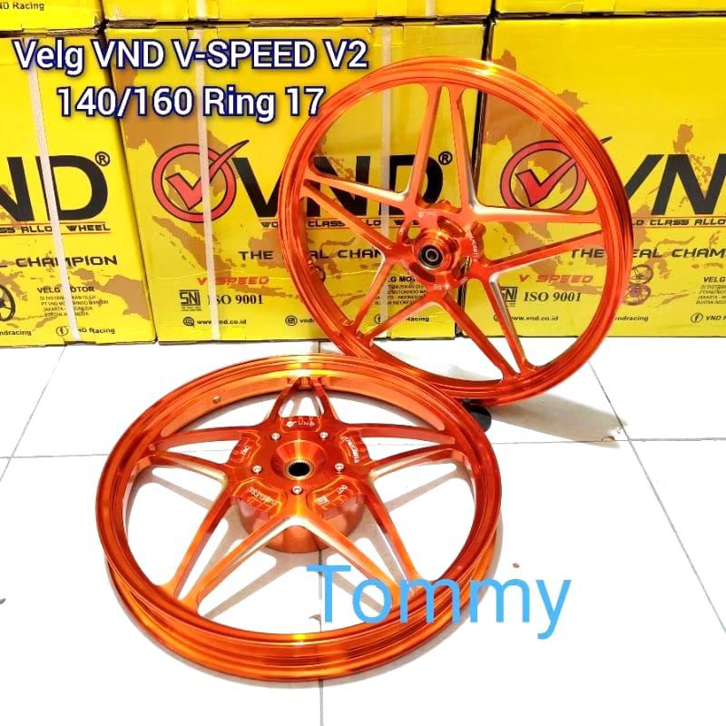 Jual Velg VND V Speed Bintang Ring 17 Vario 125/150/160/vario 110/Beat/Scoopy/Genio/Mio Sporty ...