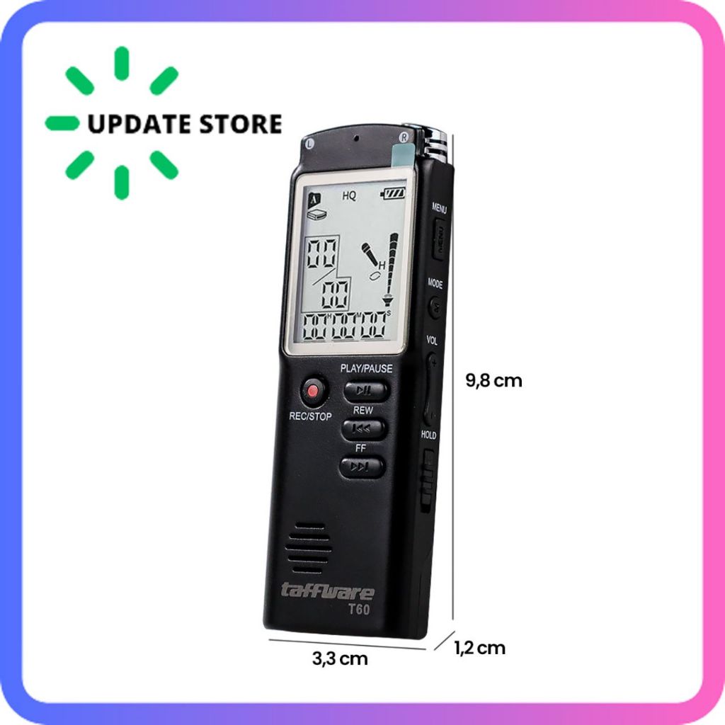 Jual Perekam Suara Model Remote Portable Digital Voice Recorder 8GB ...