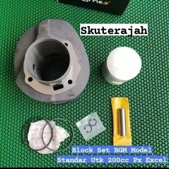 Jual Blok set BGM 200 cc model standar utk PX Excel 200 (tanpa head ...