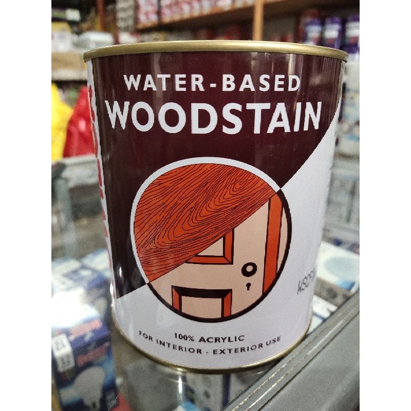 Jual MOWILEX WOODSTAIN CAT POLITUR KAYU 1 LITER (Waterbased) | Shopee ...