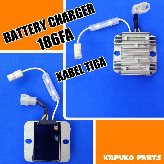 Jual KAMA 186FA KIPROK/BATTERY CHARGER 3 KABEL GENSET SILENT MESIN ...