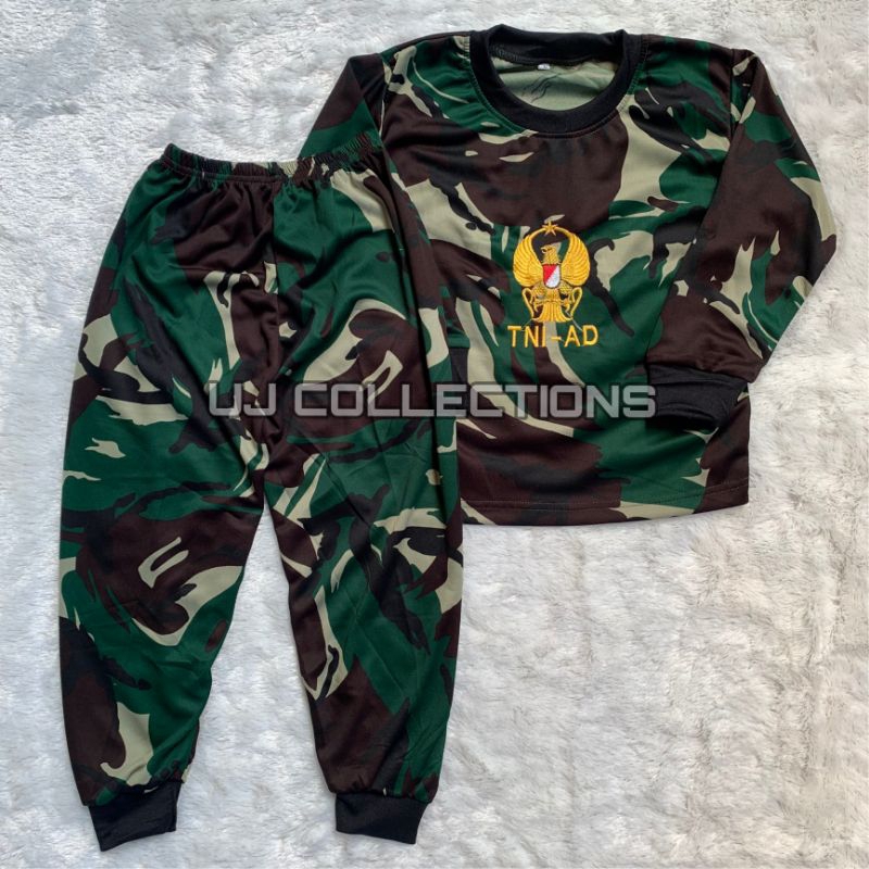 Jual Setelan kaos anak loreng malvinas tni ad lengan panjang - Baju setelan loreng kids army ...