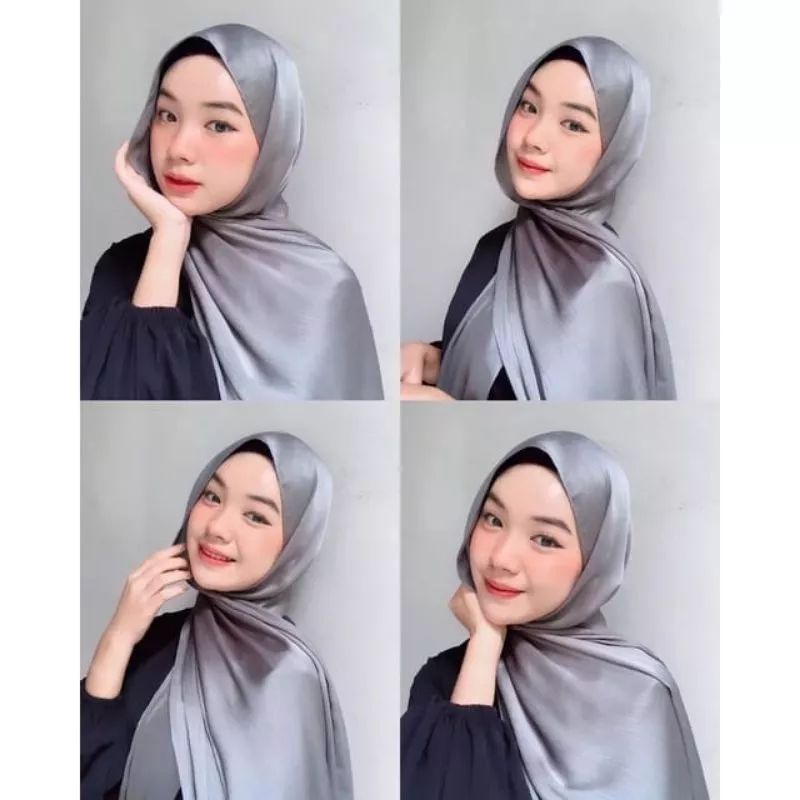 Jual Pashmina Silk Satin Premium | Pashmina Premium Satin | Shopee ...