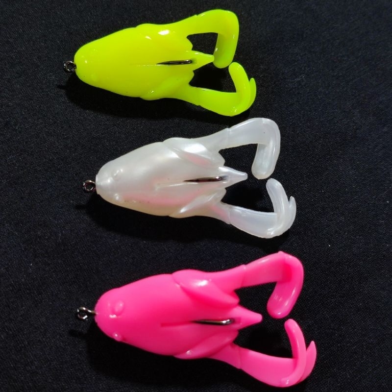 Jual runner frog 5cm 10gr worm hook johncoo 3/0 harga perbiji/satuan ...
