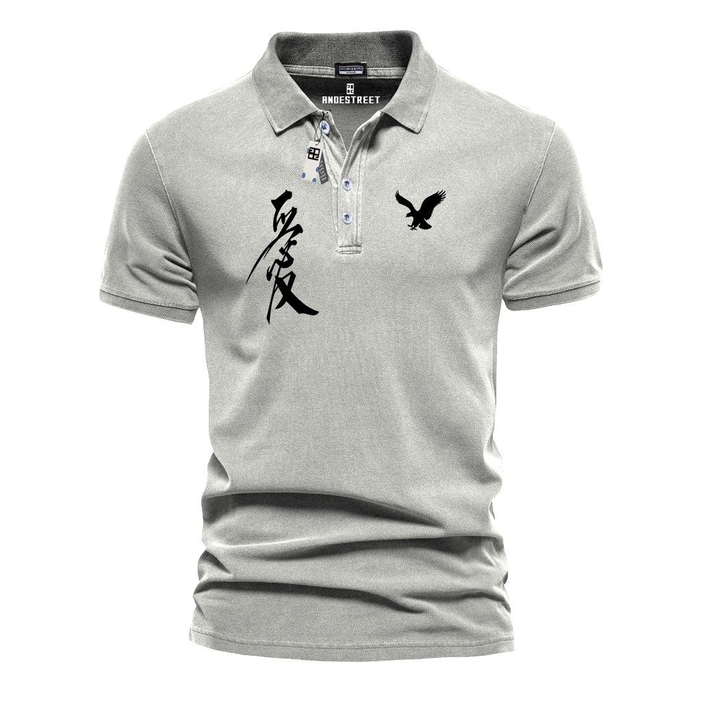 Jual COD T-shrit POLO kerah Elang Kirka Jpn Font Hitam Kaos Kerah Dewasa Shirt / Kaos Wangki ...