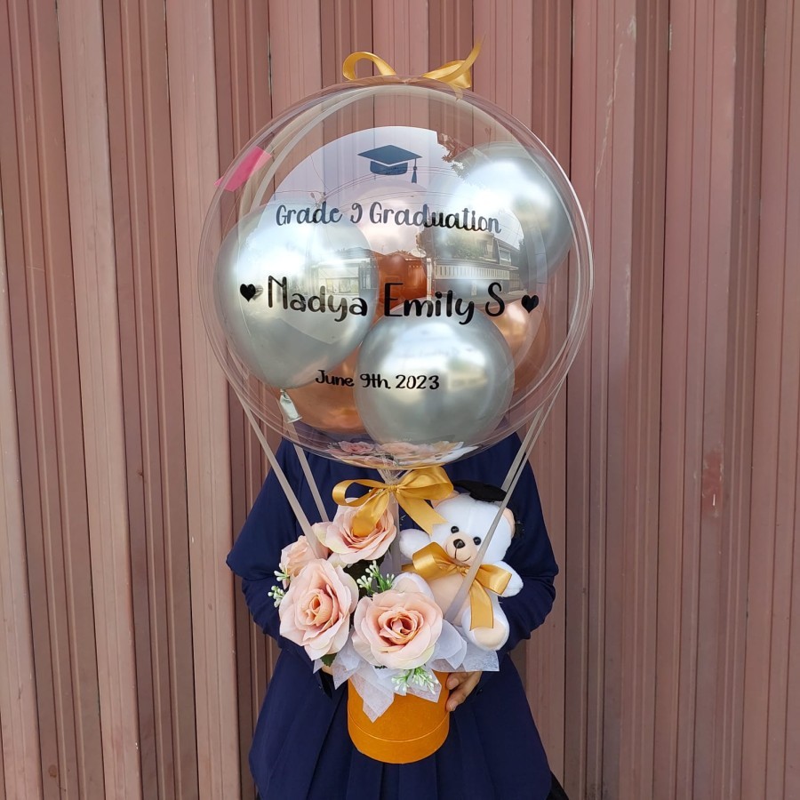 Jual Bucket Balon Boneka Bunga Artificial Wisuda Ulang Tahun Grand ...