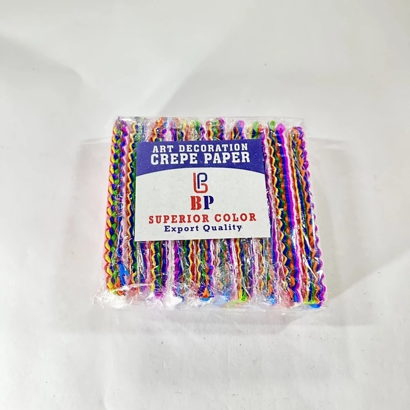Jual Crepe Paper Rainbow BP / Kertas Krep / Kertas Krepe Potongan isi ...