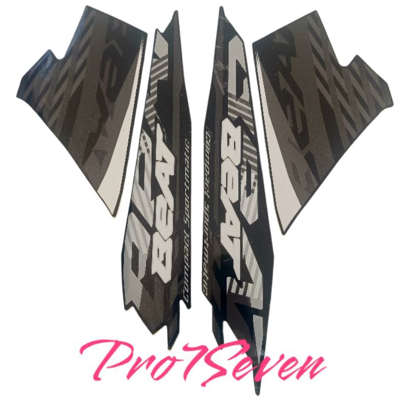 Jual Stiker Striping Asli Honda Beat Hitam Tahun 2021 - Set Seat Depan ...