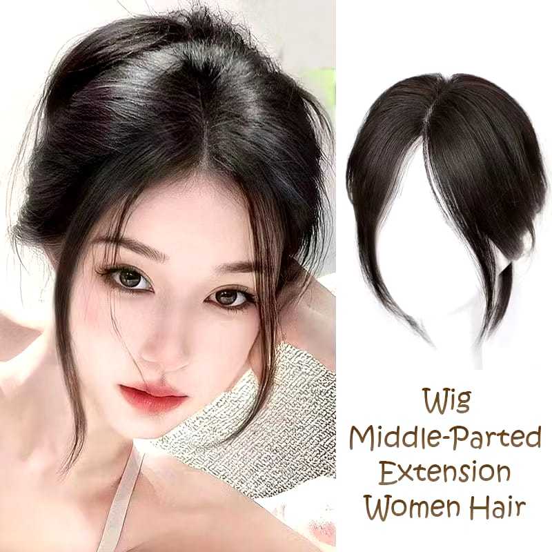 Jual Hairclip poni belah tengah poni palsu belah tengah | Shopee Indonesia