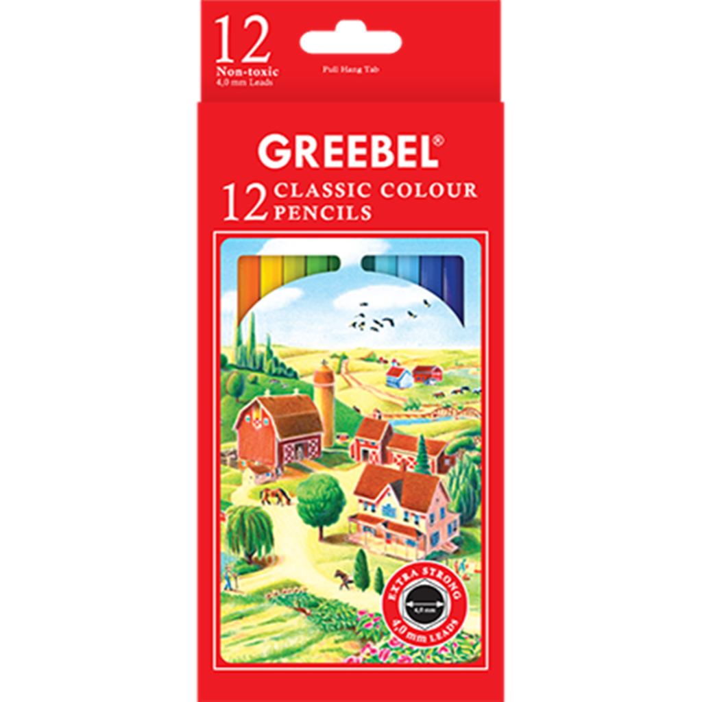 Jual GREEBEL 5712 CLASSIC COLOR PENCIL / PENSIL WARNA GREEBEL 12 WARNA ...
