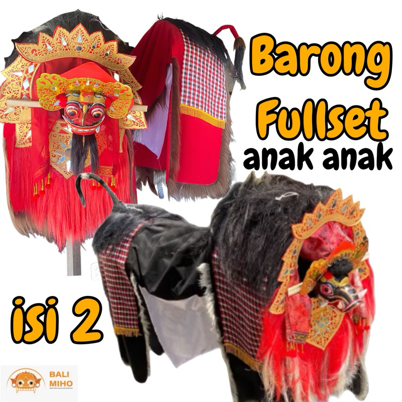 Jual Barong Anak anak isi 2 Fullset - Barong Macan Fullset - Barong Ket ...
