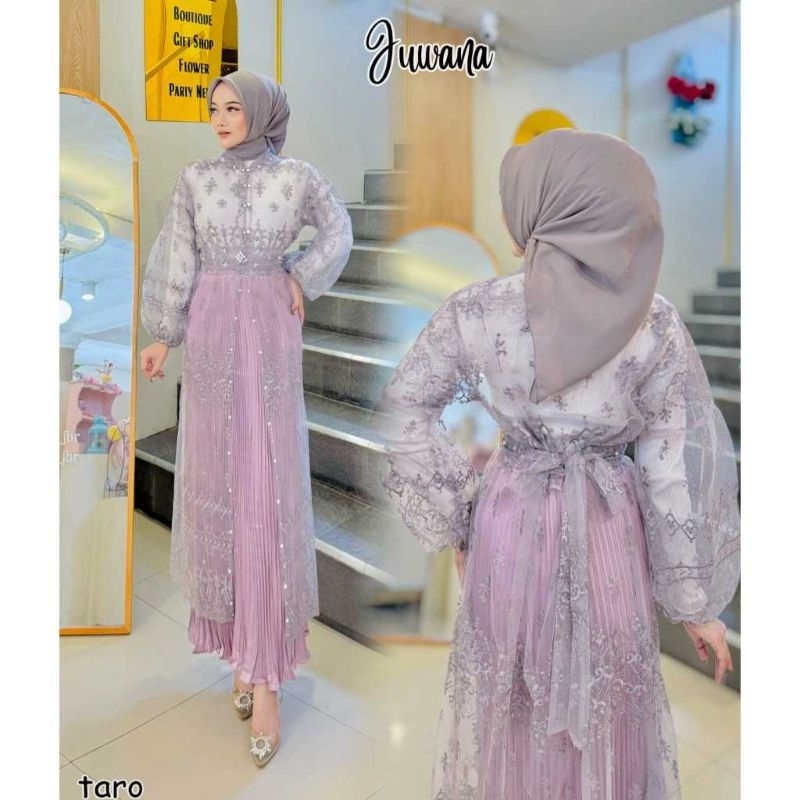 Jual JUWANA ONESET 3 IN 1 SETELAN 3 IN 1 GAMIS PESTA SETELAN BUSANA ...