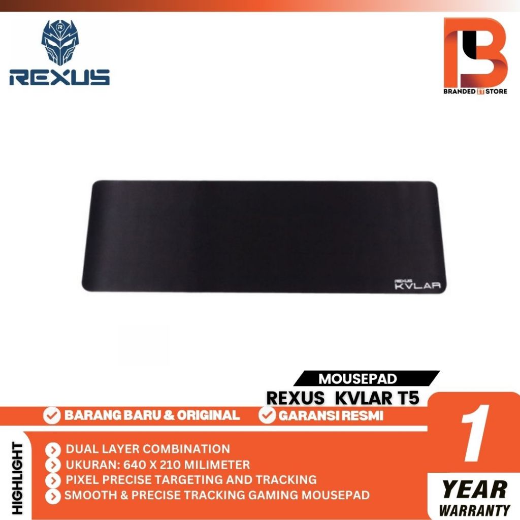 Jual Rexus Mousepad Gaming Kvlar T5 | Shopee Indonesia