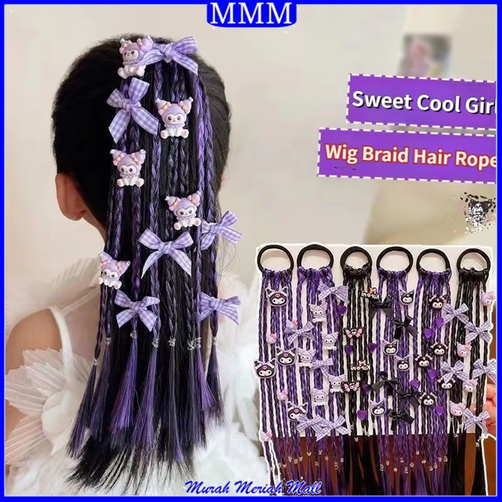 Jual MMM Ikat Rambut Model Kepang Anak Exstension Karakter Kartun 3D ...