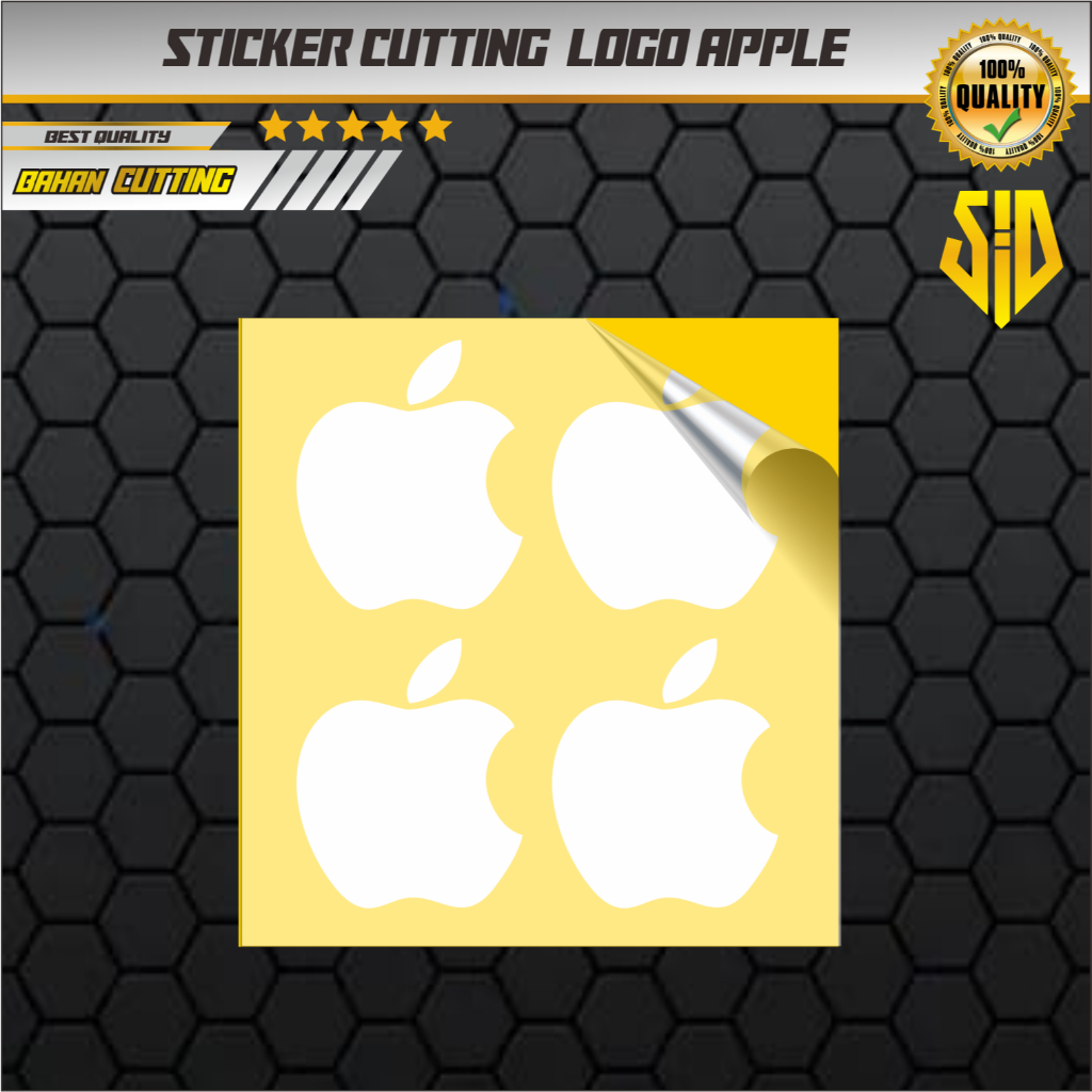 Jual PAKET HEMAT 4 STICKER LOGO APPLE / EMBLEM CUTTING STICKER LOGO ...