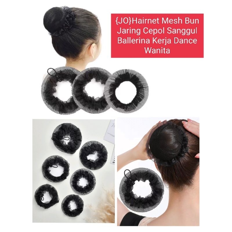 Jual {JO}Hairnet Karet Renda Serut Mesh Bun Jaring Cepol Sanggul Anak ...