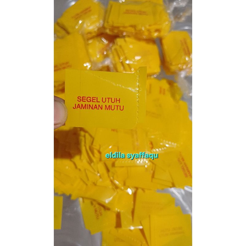 Jual plastik segel shrink,segel plastik,segel tutup botol kuning sz ...