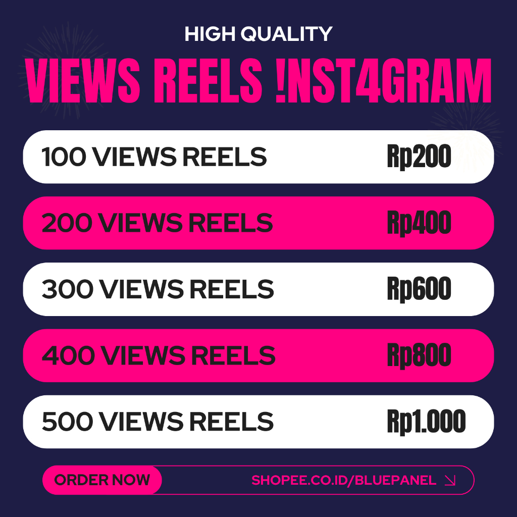 Jual View Reels Permanen Fast Views Reel High Quality Fast | Shopee ...