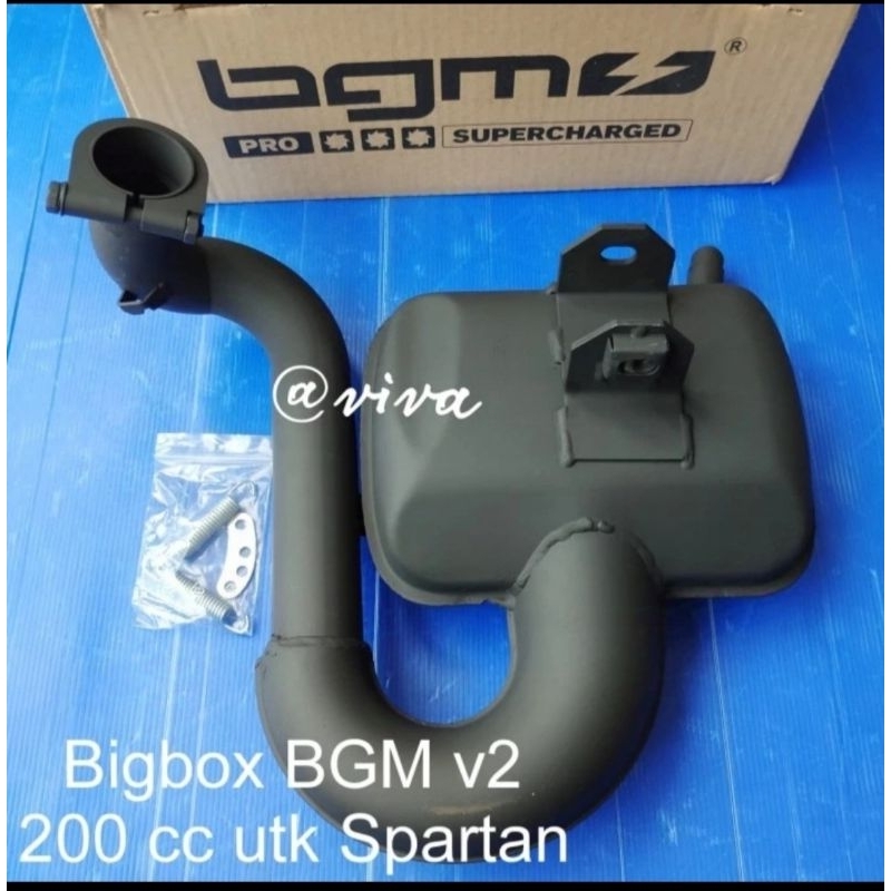Jual Knalpot bigbox bgm v2 touring Utk px excel 200 cc | Shopee Indonesia