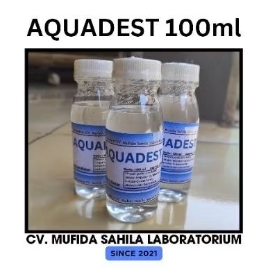 Jual Aquadest 100ml - Aquadest Perlengkapan P3K | Shopee Indonesia