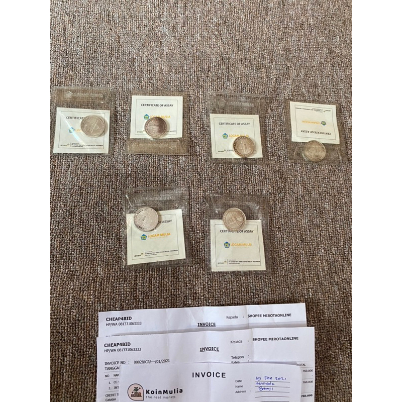 Jual [NEW] HARGA SATUAN ASLI KOIN PERAK LOGAM MULIA 5 DIRHAM KHAMSA ...